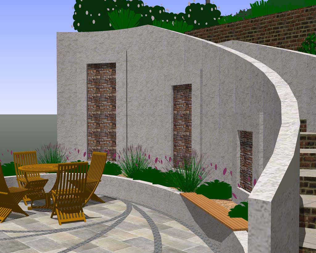 New Design – High Terrace Garden | Rogerstone Gardens|Garden Design ...